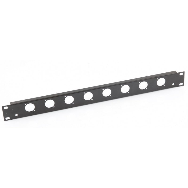 1U - 19 Inch Punched Panels for D-Series Connectors - Aluminium